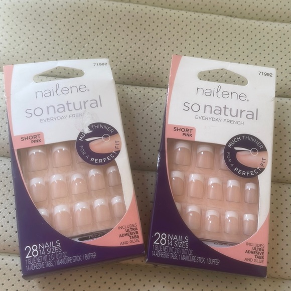 nailene | Makeup | Nailene So Natural Everyday French Short Pink Nail ...